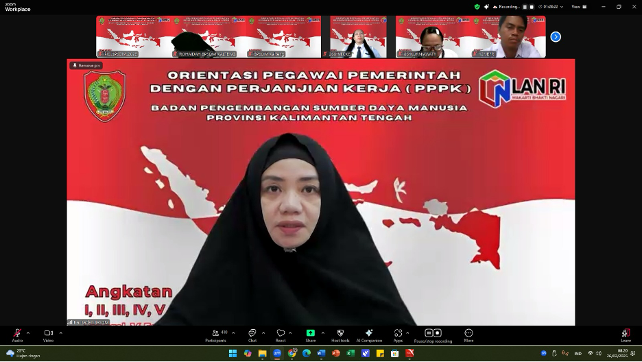 BPSDM Kalimantan Tengah Kembali Selenggarakan Orientasi PPPK, Kini Memasuki Angkatan V Tahun ...